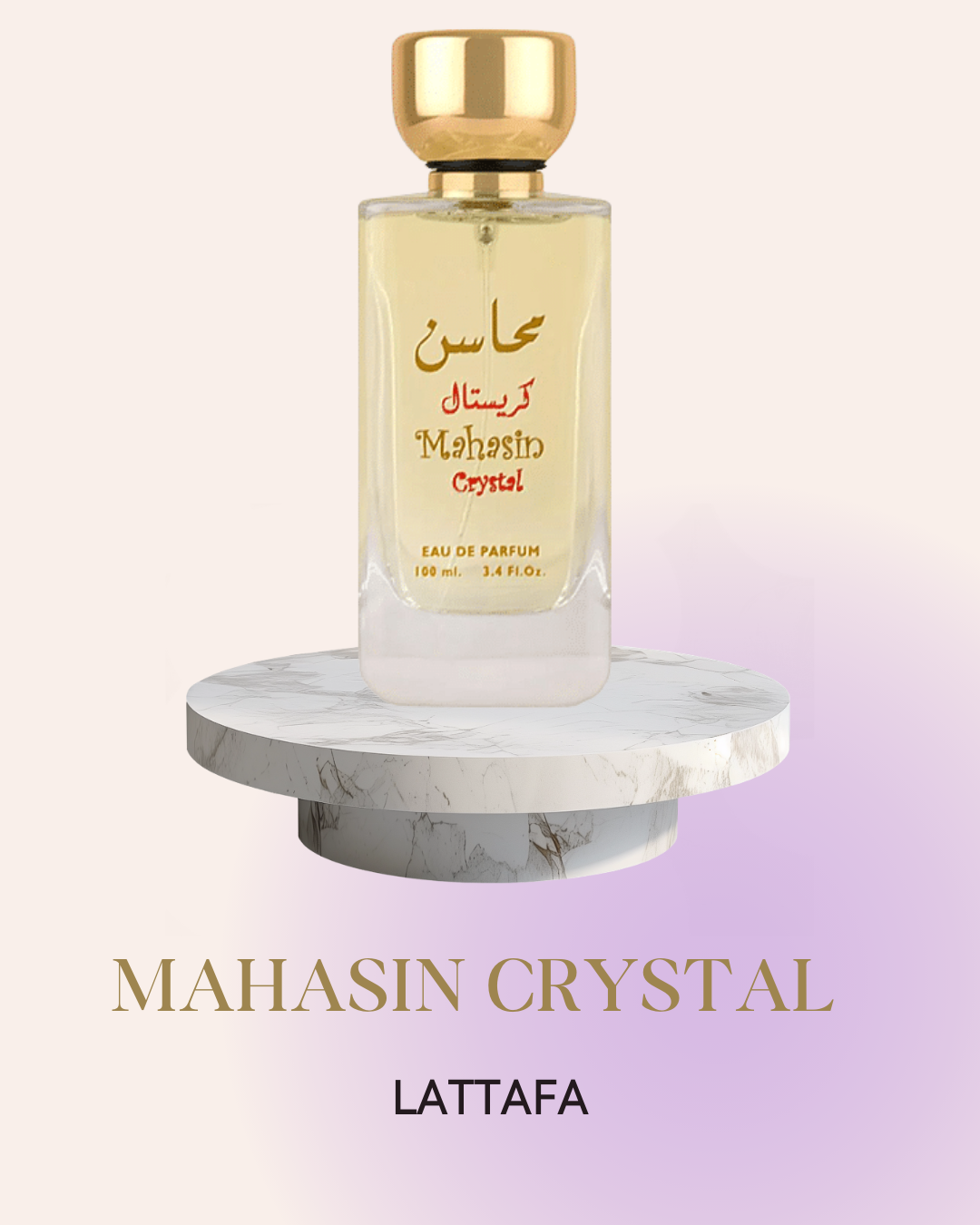 Mahasin Crystal Lattafa EDP 100ML – Xraw Shop